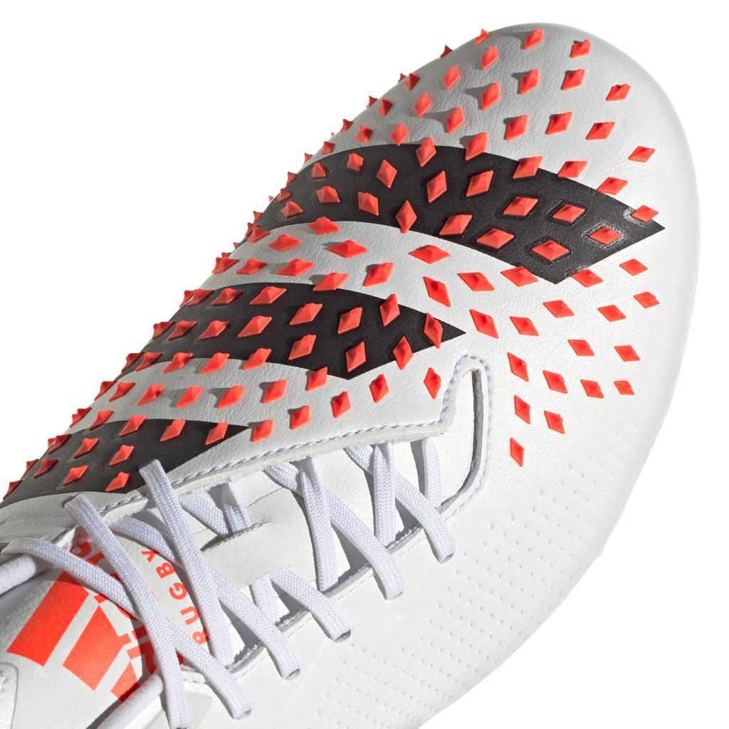 adidas PREDATOR MALICE SG Rugby Boots WHITE/RED - RUGBY BOOTS