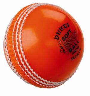 Dukes ORANGE Soft Impact Safety Cricket Ball JUNIOR - CRICKET BALLS